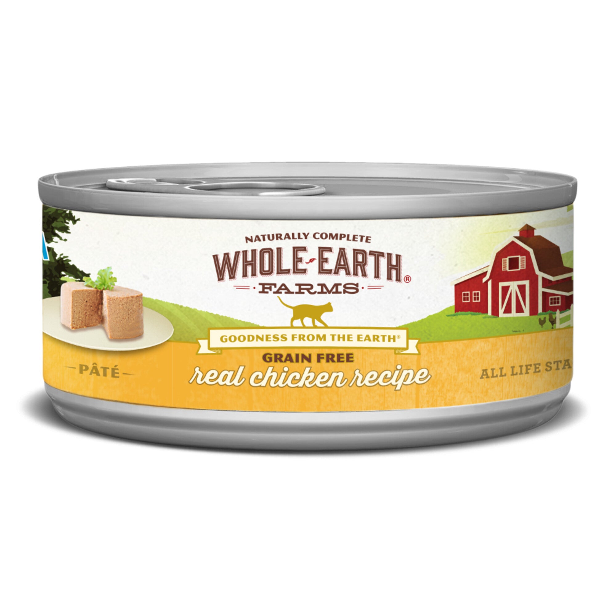 Whole Earth Farms Grain Free Real Chicken Recipe Canned Cat Food ...